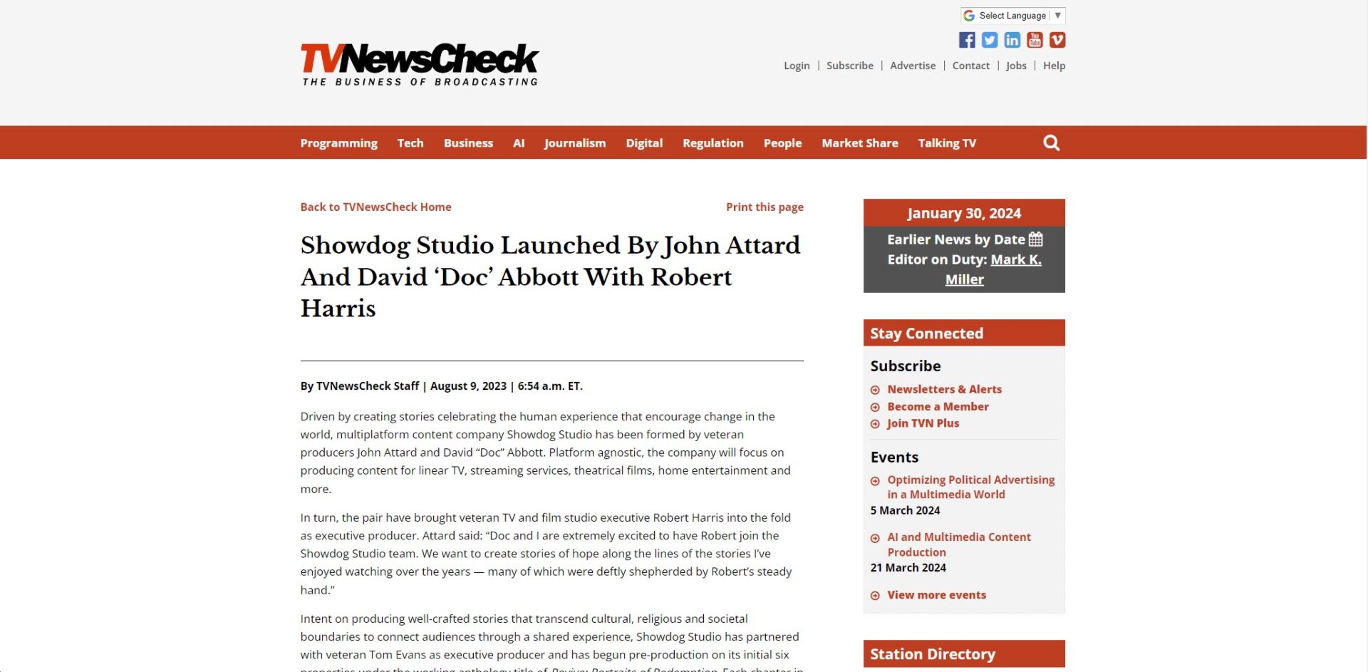 News - Showdog Studio